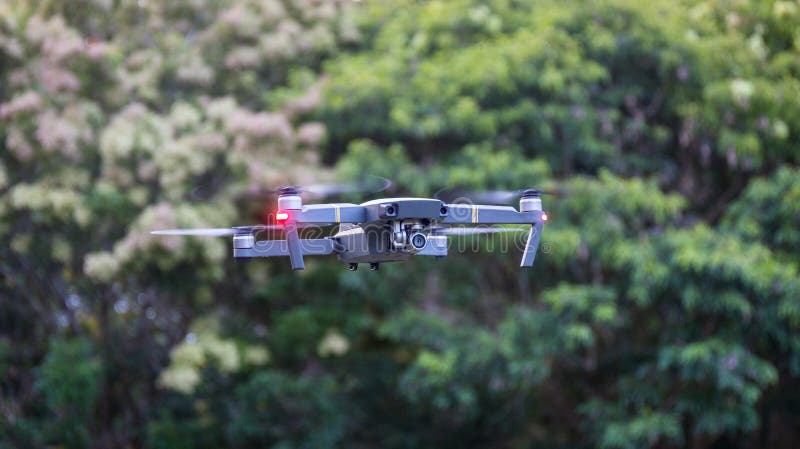 Drone Flying View from the Side Stock Image - Image of wood, flying ...