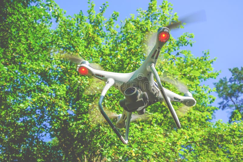 Drone in forest flying stock image. Image of video, forest - 153508843
