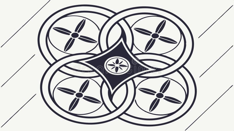 Drone Graphic, Modern Technology Design for Aerial Themes and Projects ...