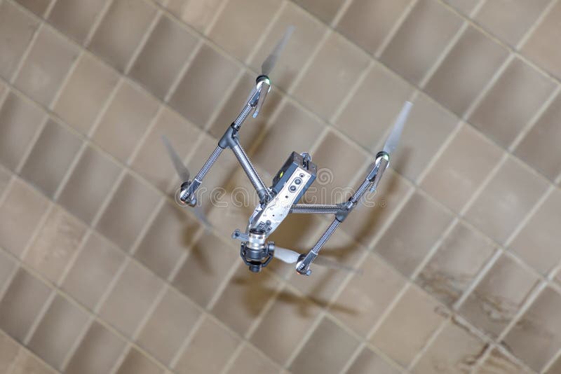 Drone in Hall Fly stock photo. Image of technology, quadrocopter ...