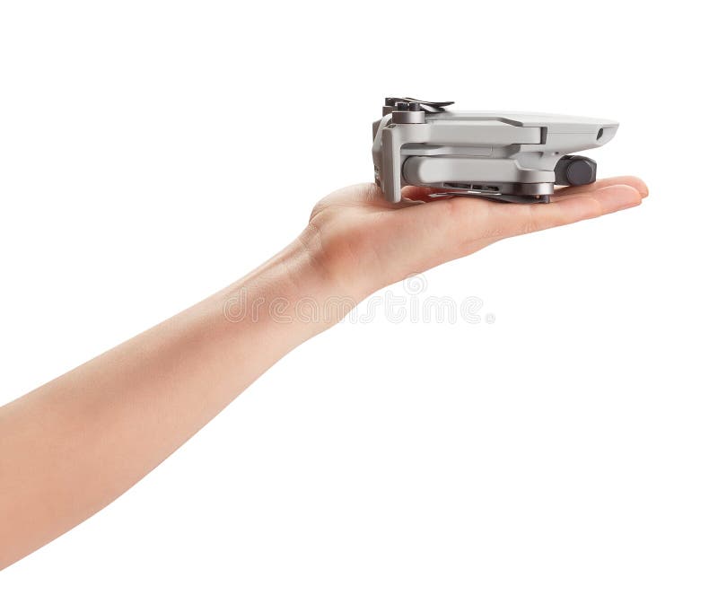 Drone in hand stock photo. Image of side, technology - 250891664