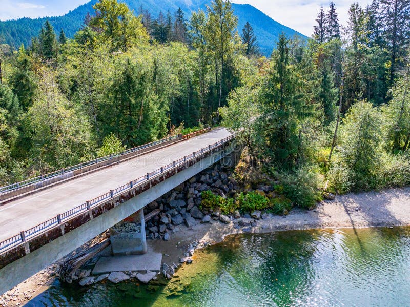 Drone Highway Bridge stock image. Image of travel, highway - 336254411