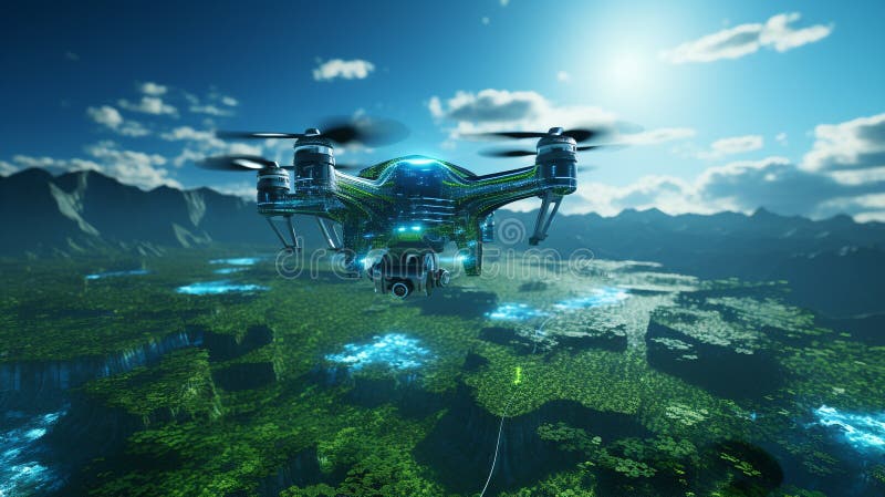 Drone Hovering Over a Binary Code Landscape - a Three-Dimensional ...