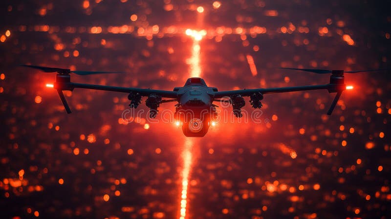 A Drone Captures a Mesmerizing View of Glowing Lava Flows at Night ...