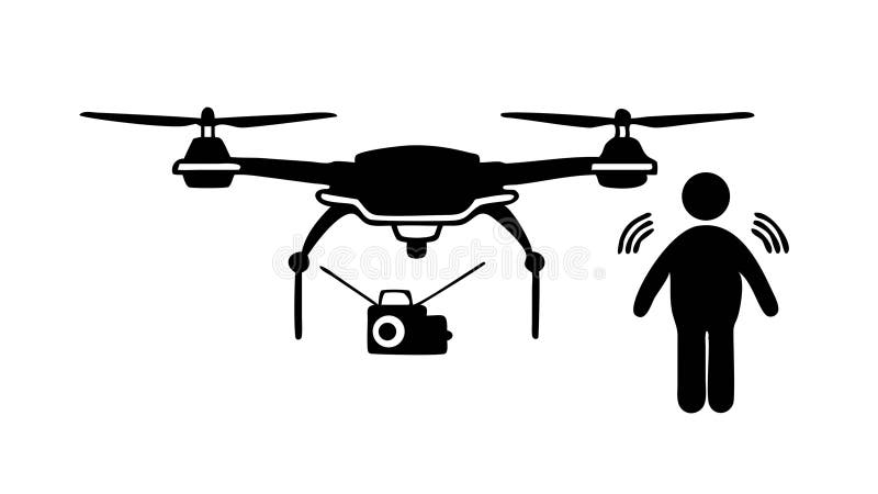 Drone with Human Controller, Remote Operation, Aerial Surveillance ...