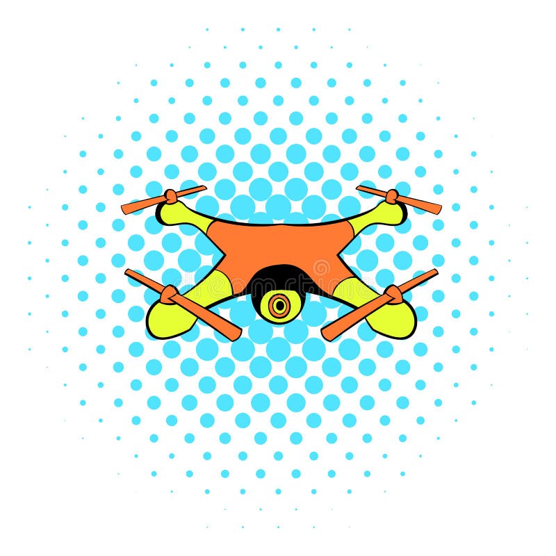 Drone icon, icon cartoon stock vector. Illustration of camera - 88246789