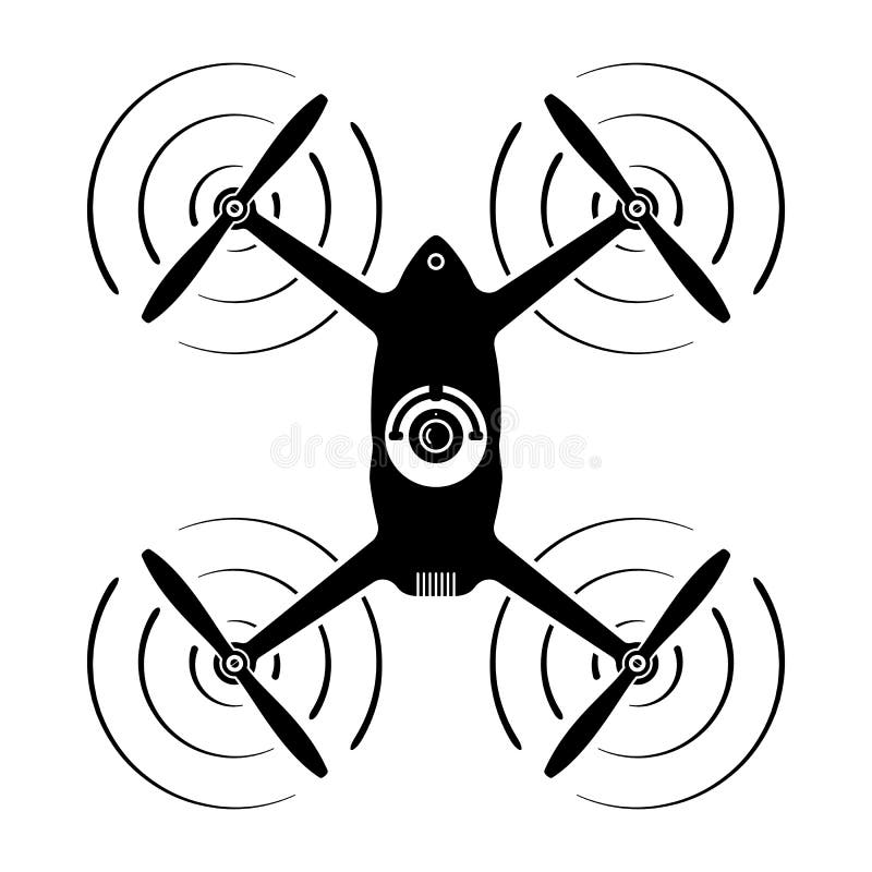 Drone Icon. Copter, Quadcopter Stock Vector - Illustration of digital ... Drone Icon. Copter, Quadcopter Stock Vector - Illustration of digital ...
