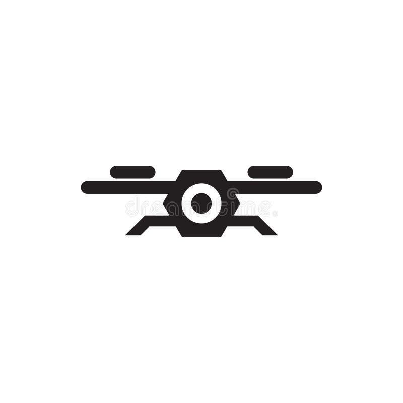 Drone Icon Logo Design Vector Template Stock Vector - Illustration of ...