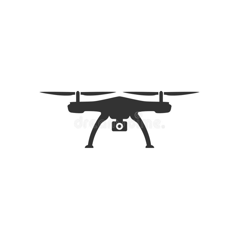 Drone Icon in Simple Design. Vector Illustration Stock Vector ...