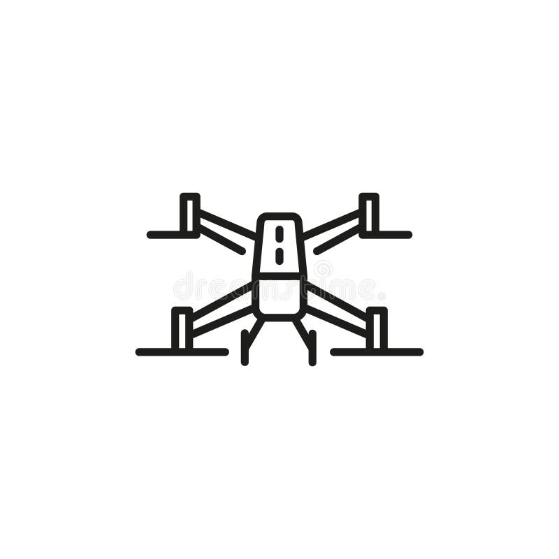 Drone Icon stock vector. Illustration of wearable, virtual - 324380369