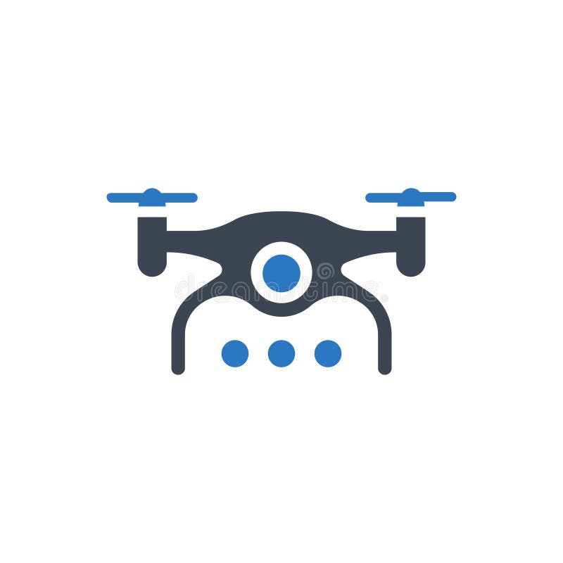 Drone icon stock vector. Illustration of illustrations - 224183794