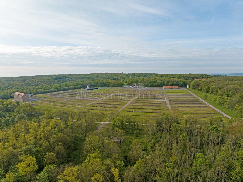 Drone Image of the Camp Area at the Former Buschenwald Concentration ...