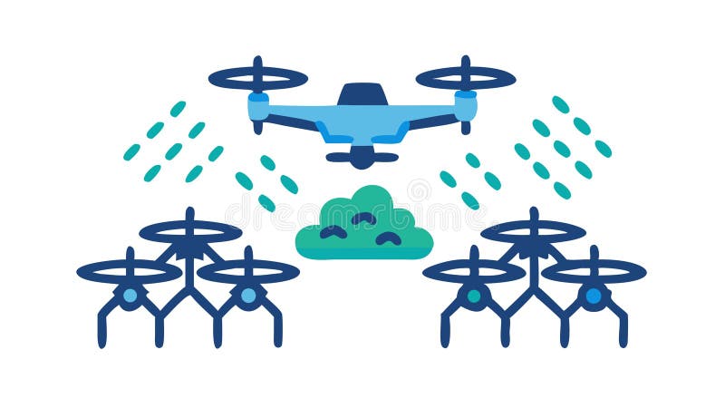 Drone Infrastructure Inspection Smart Solutions, Vector Design Generative AI Stock Vector ...