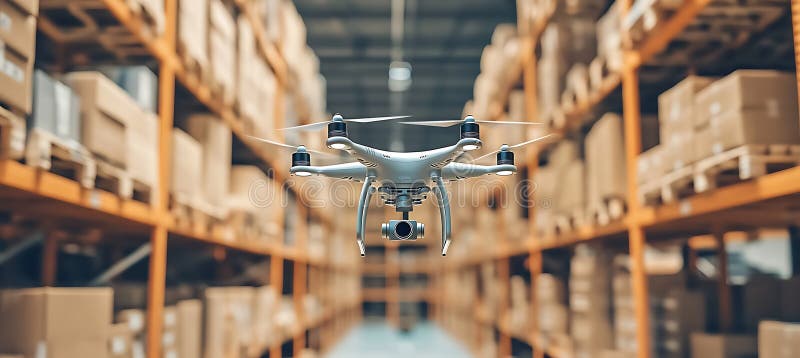 Drone Inspection Logistics Technology Warehouse Automation Inventory ...