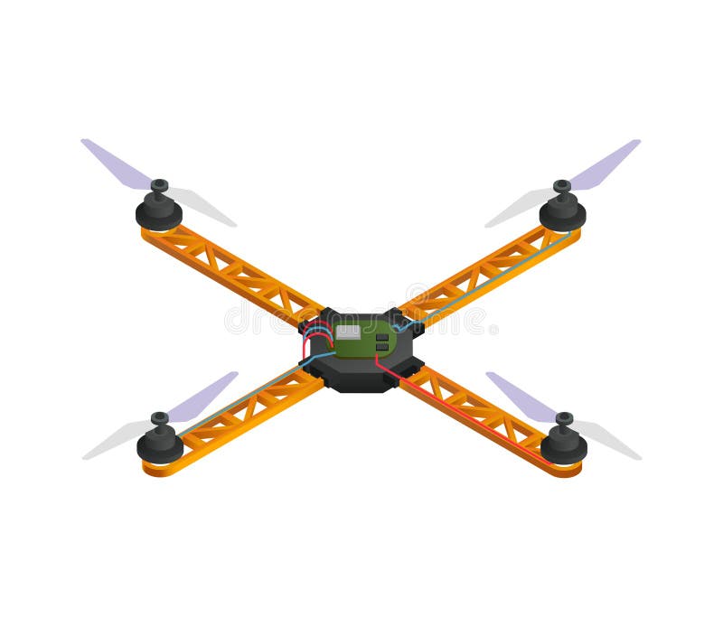 Drone Isometric Icon stock vector. Illustration of clipart - 273648812