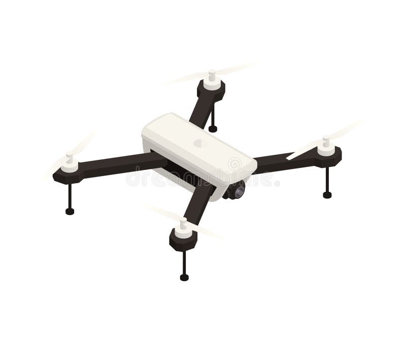 Drone Isometric Illustration Stock Vector - Illustration of innovation ...