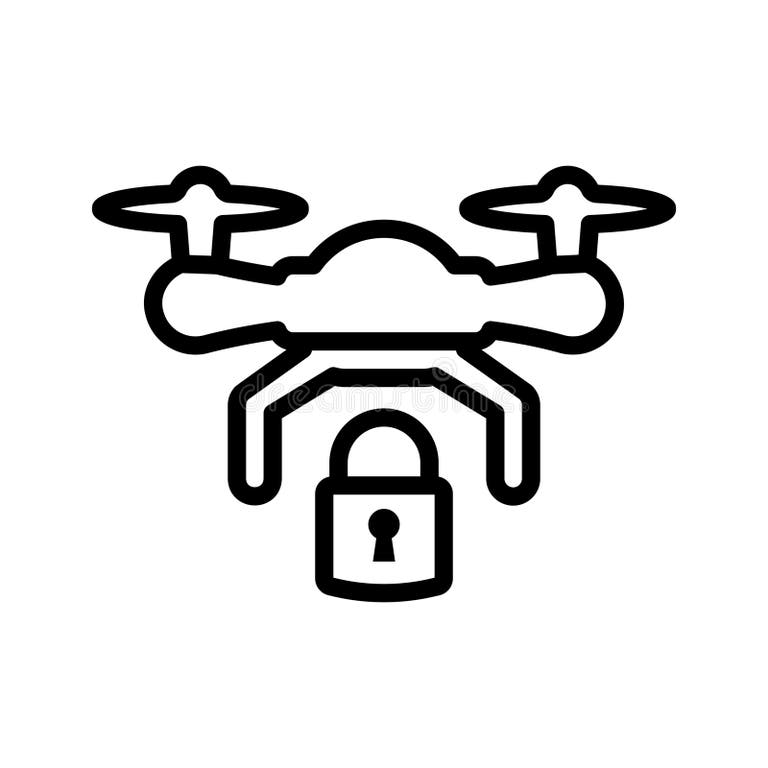 Drone Lock Icon Stock Illustrations – 453 Drone Lock Icon Stock ...