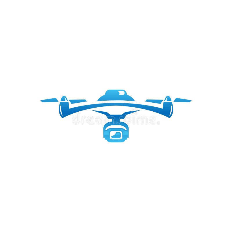 Drone Logo Design Vector Template, Colorful Lens Camera Stock ...