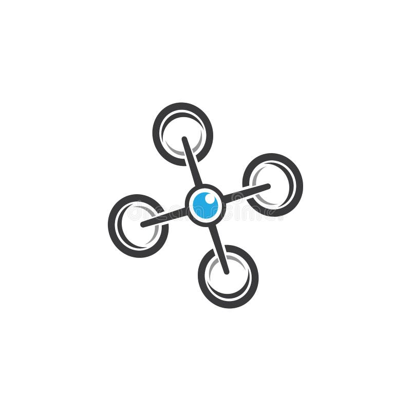 Drone Logo Template Design Vector Stock Illustration - Illustration of ...