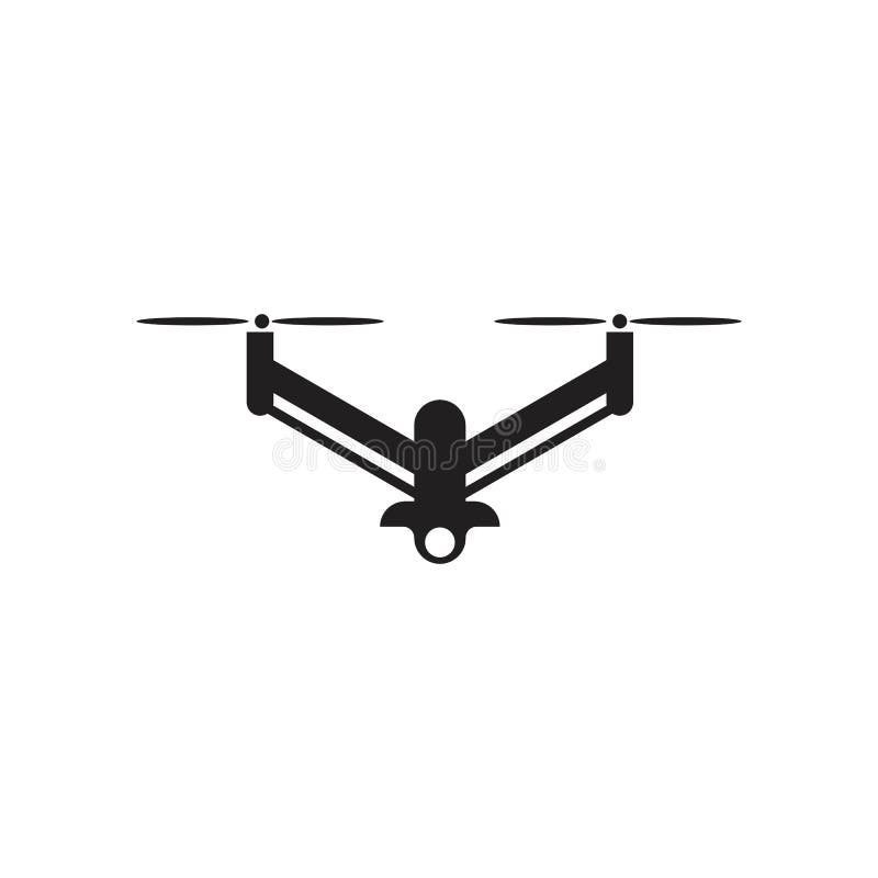 Drone logo vector stock vector. Illustration of icon - 120457501