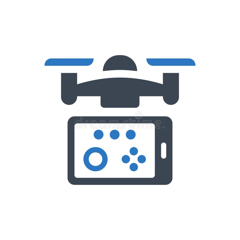 Mobile Control System Line Icon Concept. Mobile Control System Flat ...