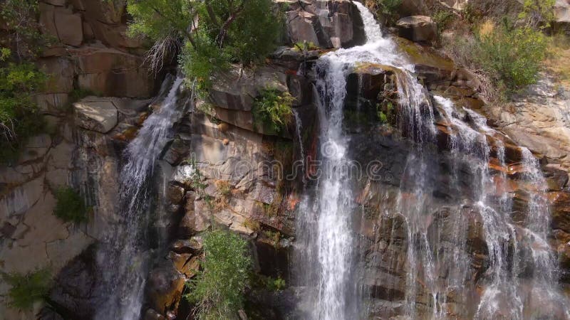 A Beautiful Flowing Waterfall in the Sequoia National Forest. Stock ...