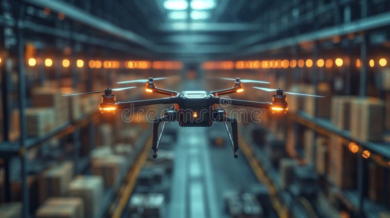 Drone Automates Inventory Management in a Busy Logistics Center during ...