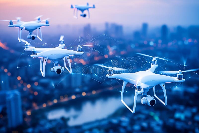 Drone Networks with Encrypted Data Transmission between Drones and a ...