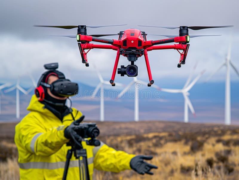 Drone Operator in Action stock photo. Image of industry - 316924096