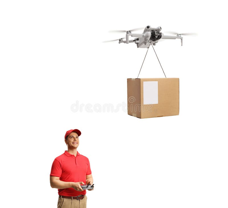 Drone Operator Holding a Remote Controller and Smiling Stock Image - Image of studio, shot ...