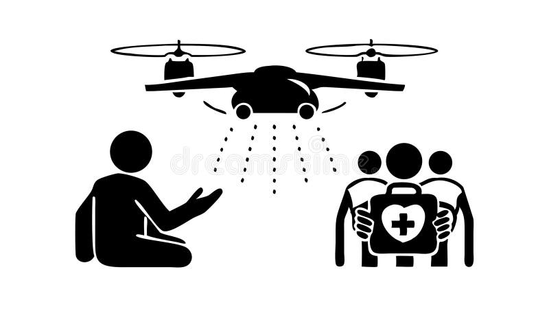 Drone Operator Person Controlling Aerial Vehicle, Vector Design ...