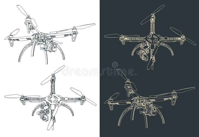 Drone outline stock vector. Illustration of control - 179079116