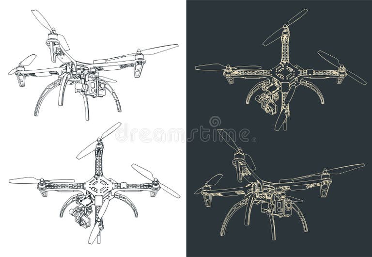 Stylized Drone Stock Illustrations – 241 Stylized Drone Stock ...