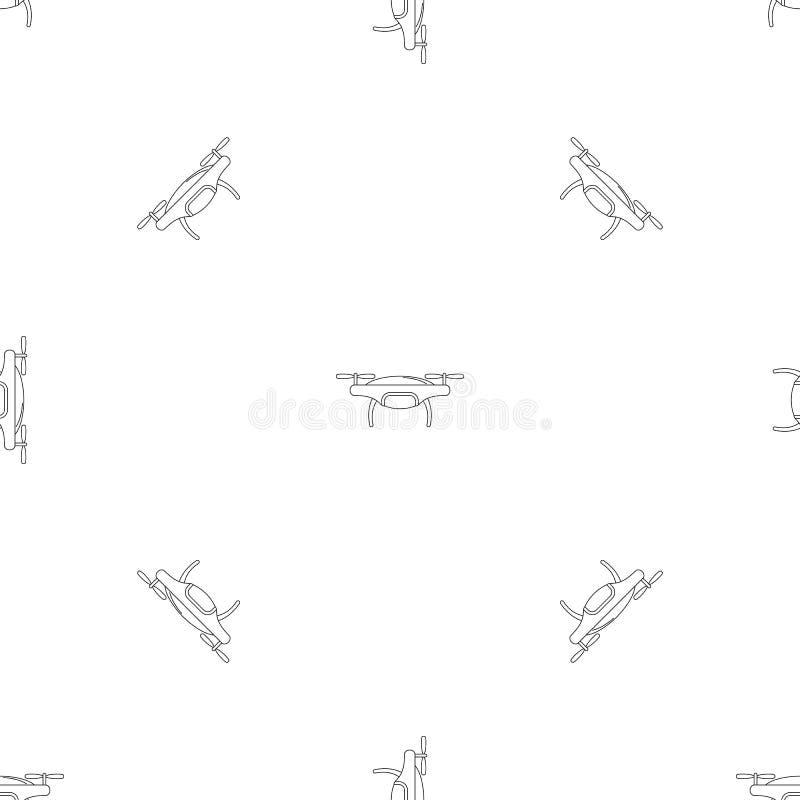 Drone Pattern Seamless Vector Stock Vector - Illustration of equipment ...