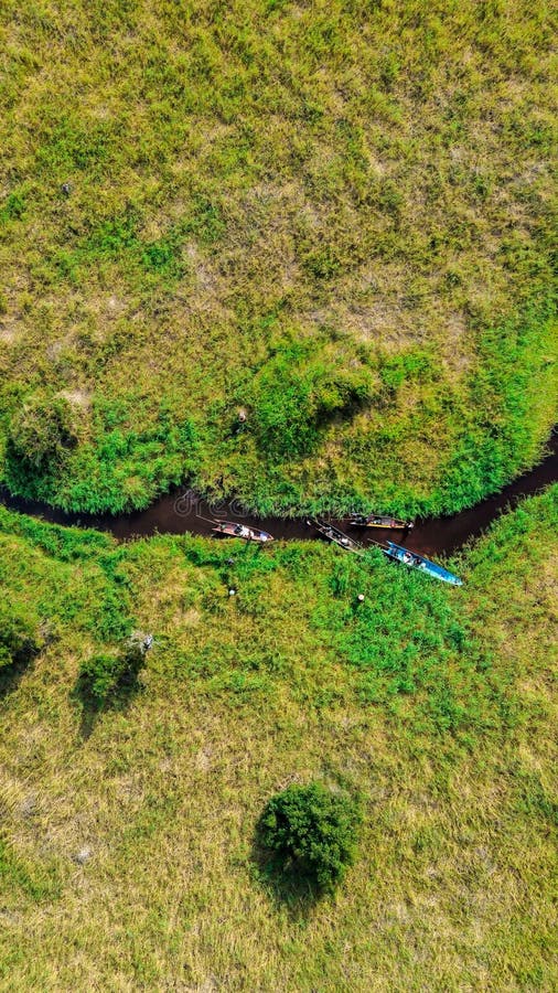 Drone Photo Beautiful River View Stock Photo - Image of view, boat ...