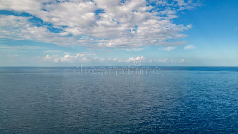 Drone Photo of an Empty Pacific Ocean with Deep Blue Water Stock Photo ...