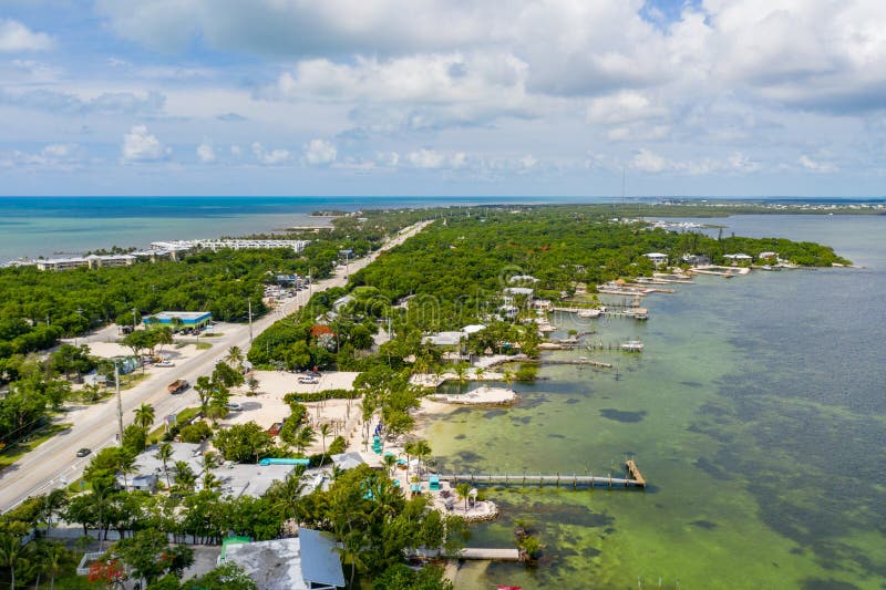 Drone Photo Florida Keys Islamorada Stock Photo - Image of road, nice ...