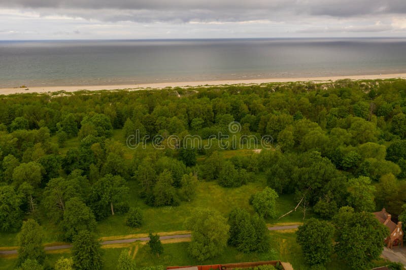 Drone Photography of Sea, Beach and Forest Stock Photo - Image of park ...