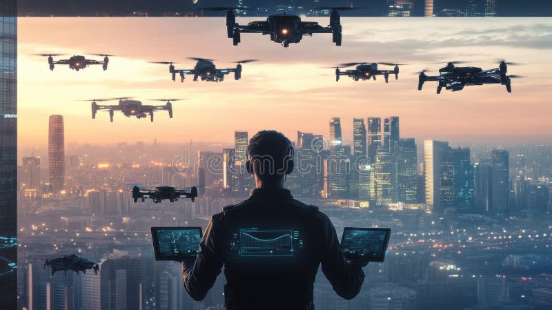 A Drone Pilot Skillfully Manages Multiple Sleek Drones Using a Touchpad ... A Drone Pilot Skillfully Manages Multiple Sleek Drones Using a Touchpad ...