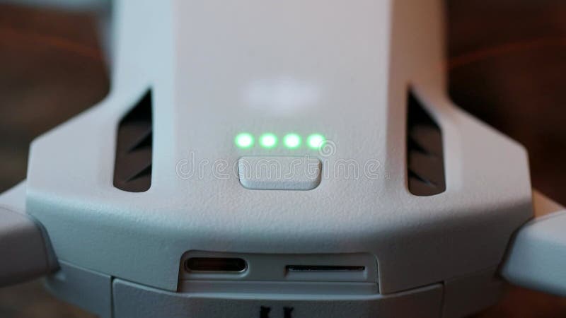 Drone Power Button with Lights Closeup Stock Video - Video of work ...