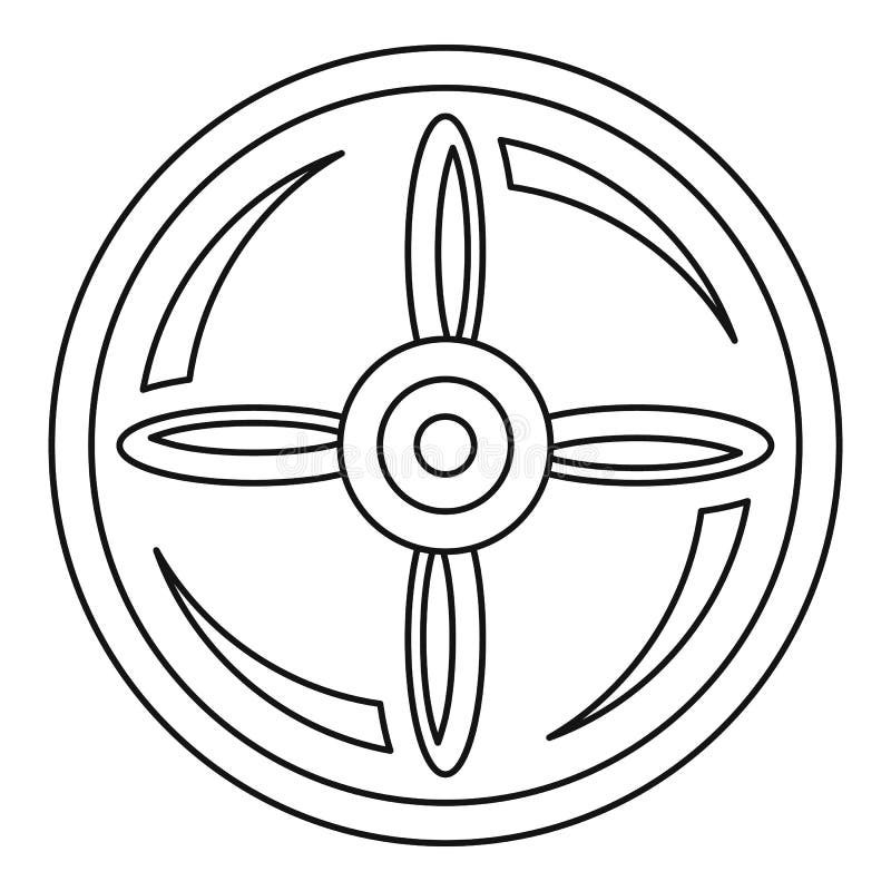 Drone Propeller Icon, Simple Style Stock Vector - Illustration of ...