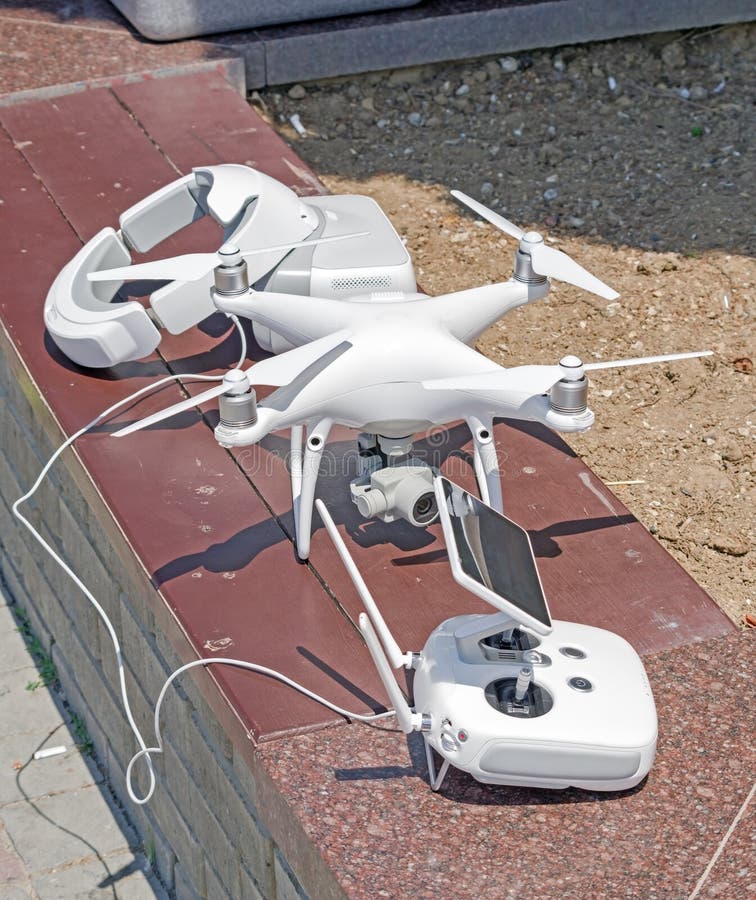 Drone Quadcopter with Digital Camera Stock Image - Image of camera ...