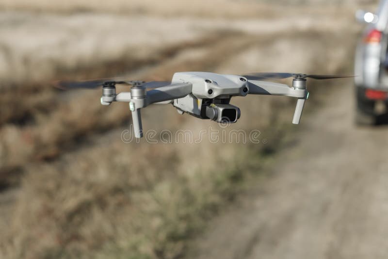 Drone is Ready To Take Off. Modern Unmanned Technologies Stock Photo ...