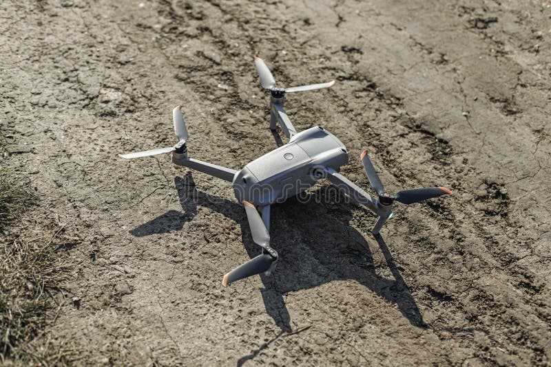 Drone is Ready To Take Off. Modern Unmanned Technologies Stock Photo ...
