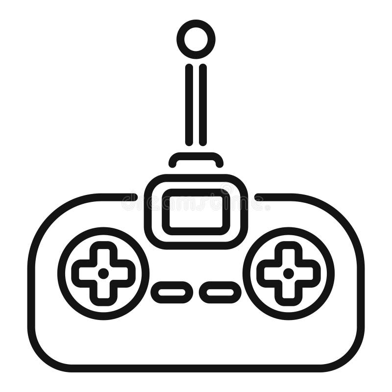 Drone Remote Control with Display for Wireless Navigation Stock ...