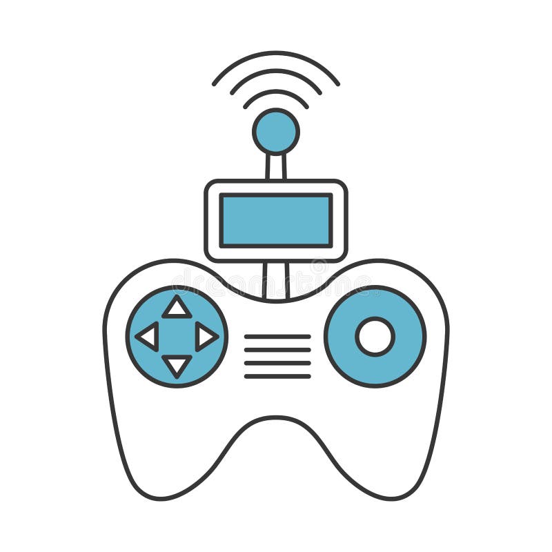 Drone remote control icon stock vector. Illustration of sign - 95883737