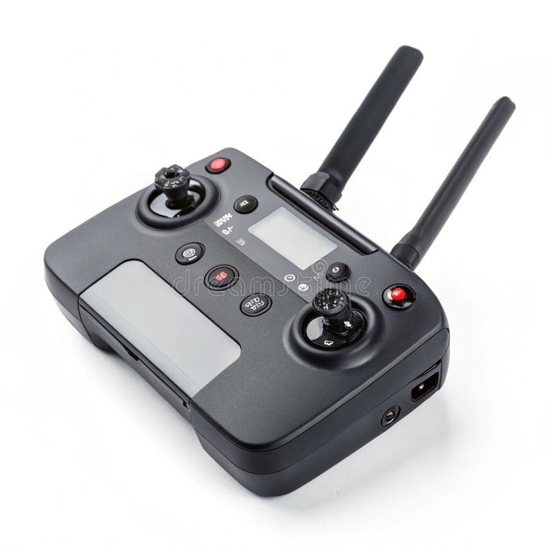 Drone Remote Control Isolated on White Background Stock Illustration ...