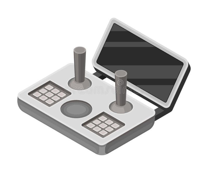 Drone Remote Controller or Control Panel with Stick, Display and Keypad ...