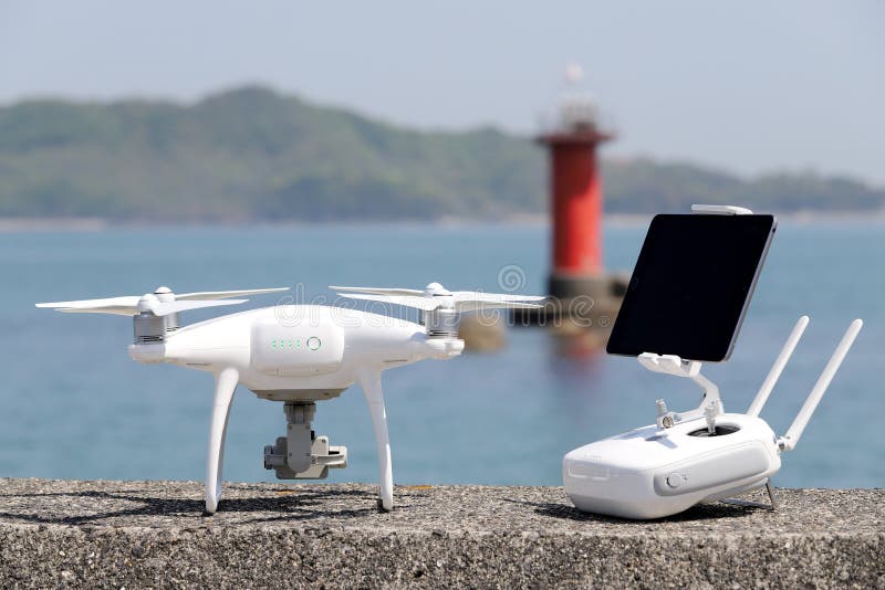 Drone and Remote Controller Stock Photo - Image of background ...