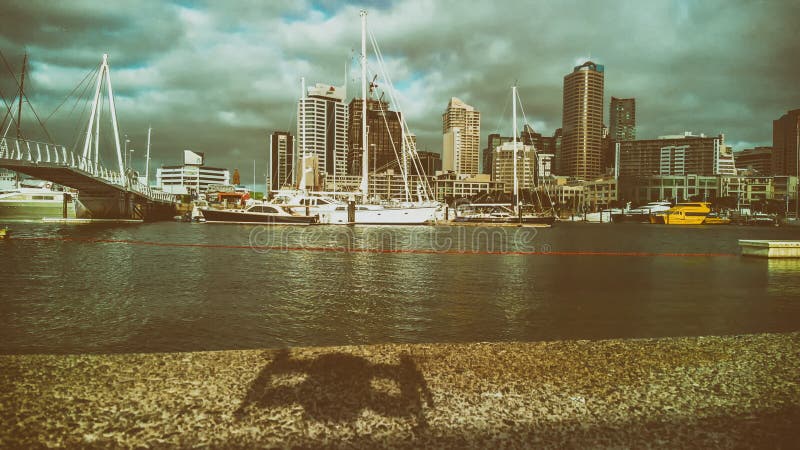 Drone Shadow with City Skyline Stock Photo - Image of modern, city ...